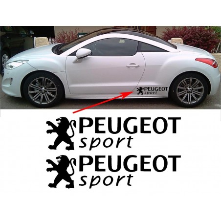 2 Stickers Peugeot Sport